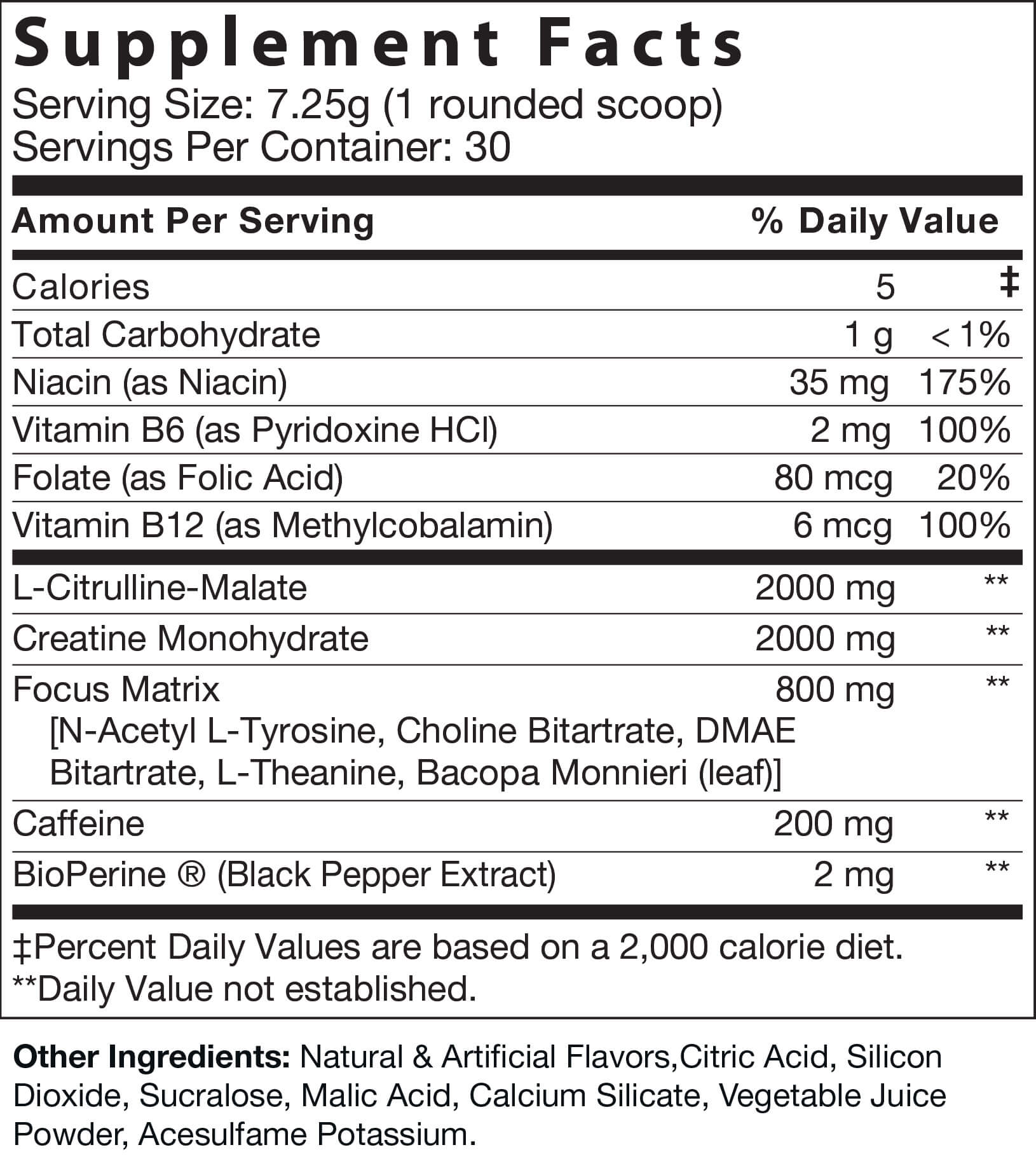 Pre-Workout Fruit Punch - USA MADE SUPPLEMENTS